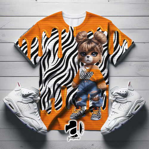 Orange Drip Bear | ArkishaLewisGraphics
