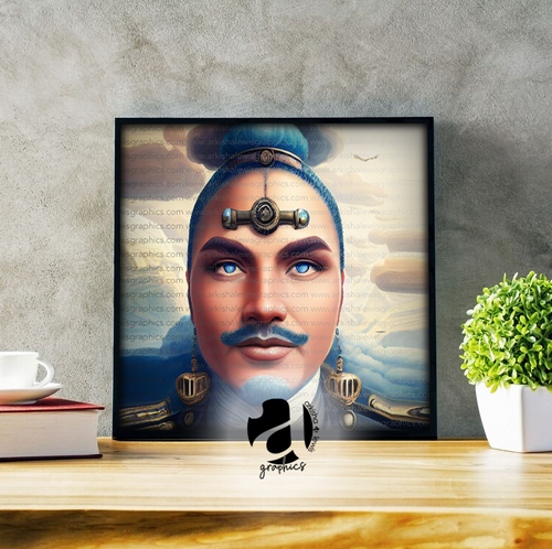 Blue Beard Man | ArkishaLewisGraphics