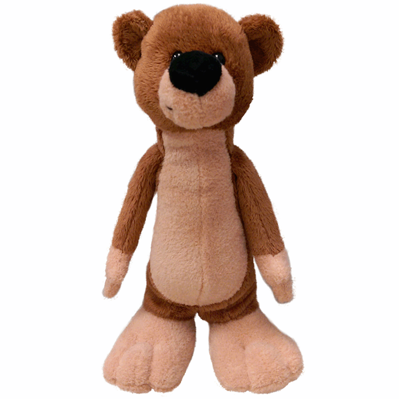 10" Stuffed Long Body Animal - Bear | Anico Products