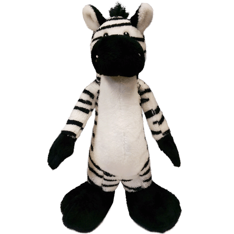 10" Stuffed Long Body Animal - Zebra | Anico Products