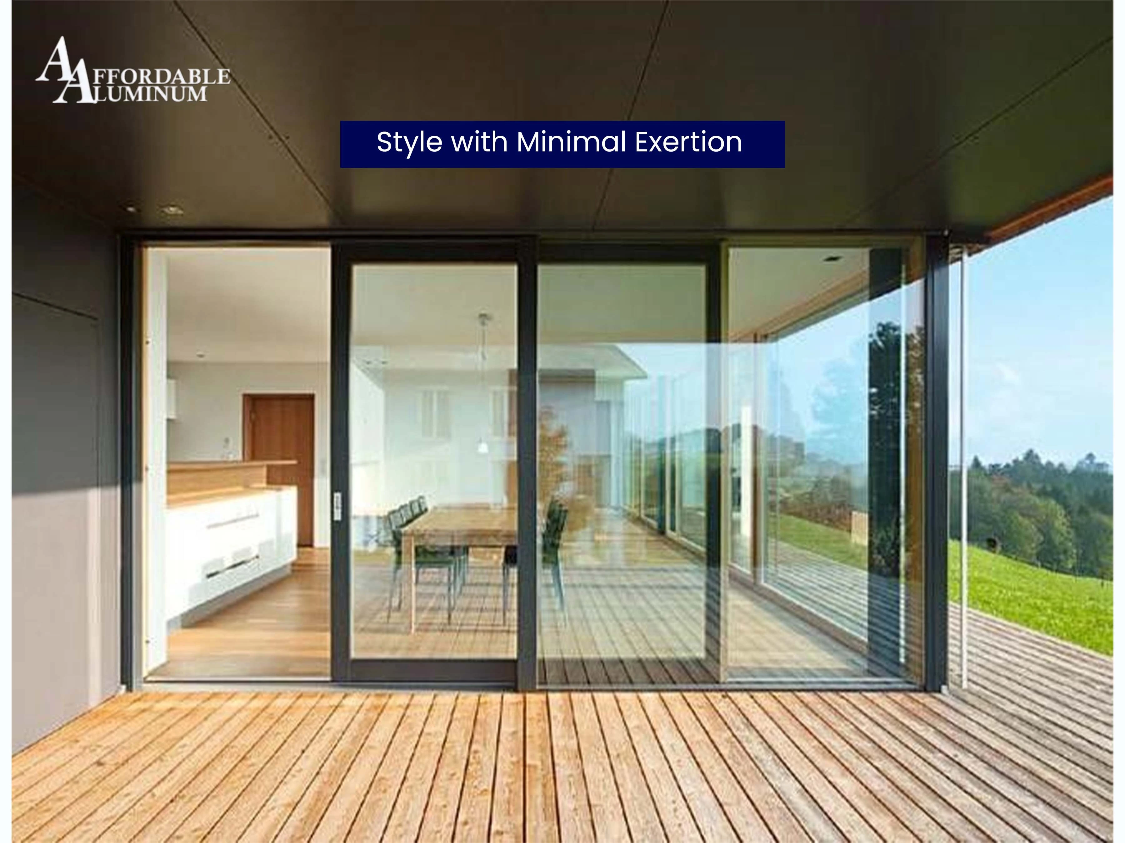 Elegant Living with Glass Enclosure Rooms