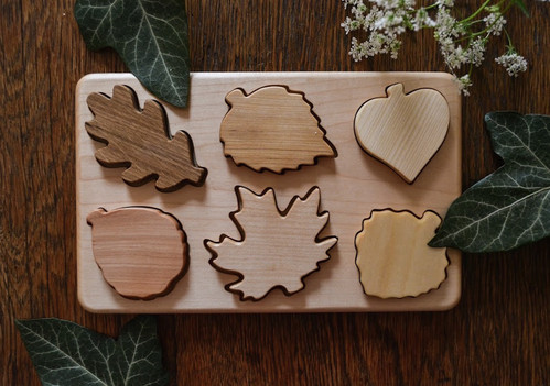 Wooden Leaf Puzzle | Zuri and Jane