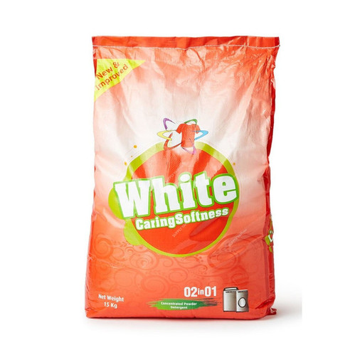 White Caring Softness Detergent Powder, 25 Kg | LaundryService