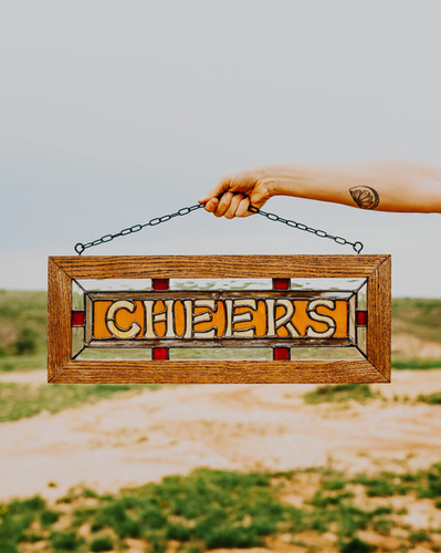 Custom Stained Glass Sign - Font 2 | Theslowstrange