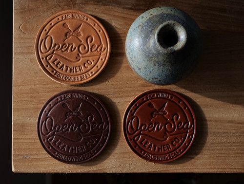 Coasters: Set of 4 | Open Sea Leather Co