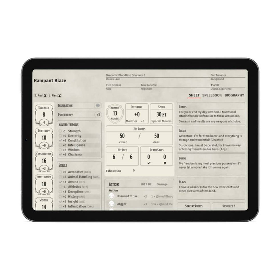 Top 8 D&D Character Sheets | Roll Britannia