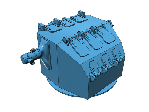 1/128 Mk.37 Fire Control Director, "Angle-back" | Model Monkey