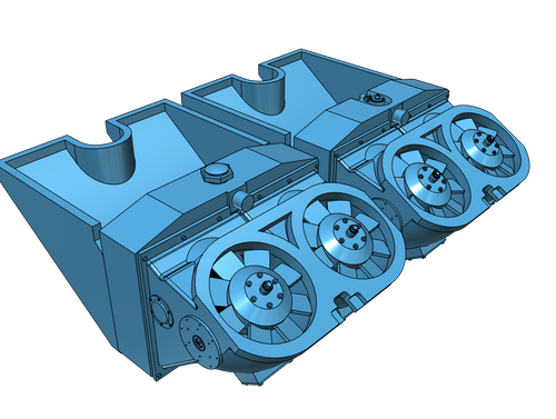 1/35 Tiger I Radiators, Cooling Fans and Ducts | Model Monkey
