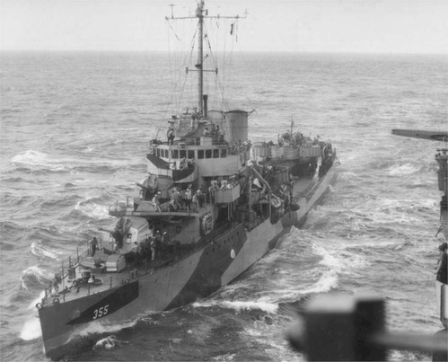 Farragut-class destroyer USS Aylwin DD-355, aft profile | Model Monkey