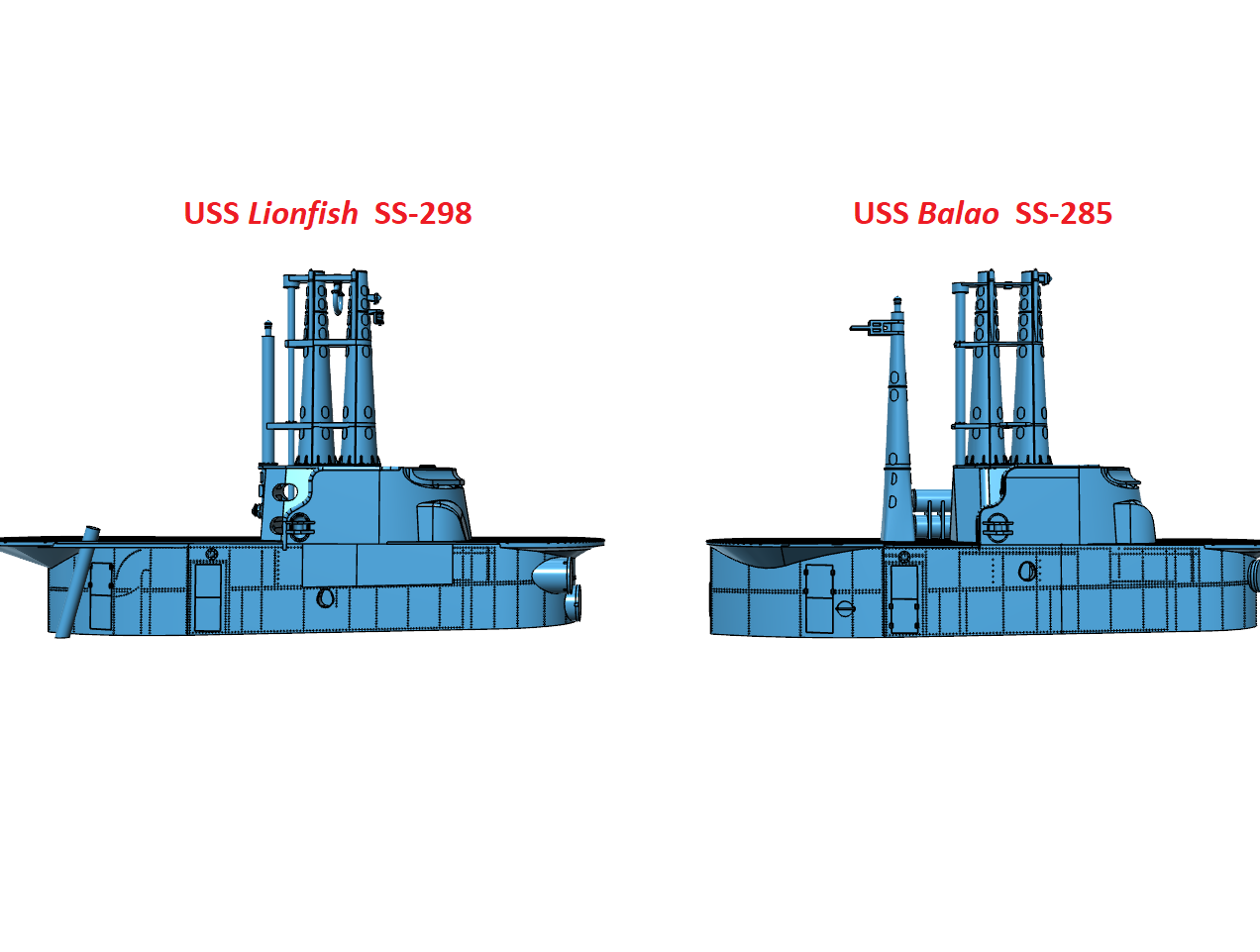 1/350 USS Lionfish SS-298 Fairwater, 1945 | Model Monkey