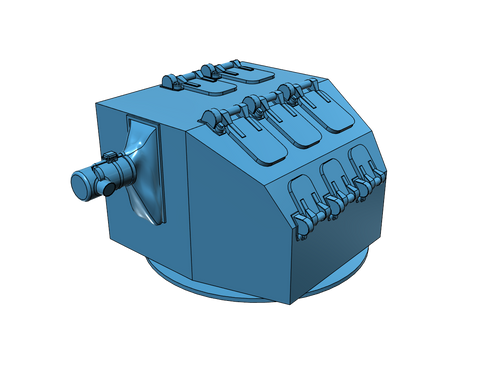 1/128 Mk.37 Fire Control Director, "Square-back" for Mk.4 Radar | Model ...