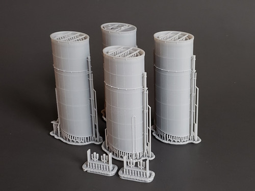 1/200 Titanic Funnels, with exterior pipes and triple whistles | Model ...