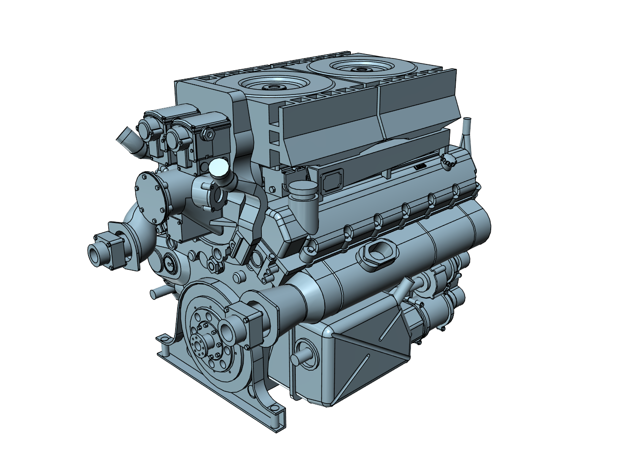 1/35 Maybach HL230 P30 Motor for Tiger and Panther Tanks | Model Monkey