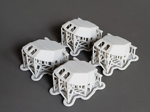 1/350 Colorado-class 16"/45 cal. Turrets, early (true scale) | Model Monkey