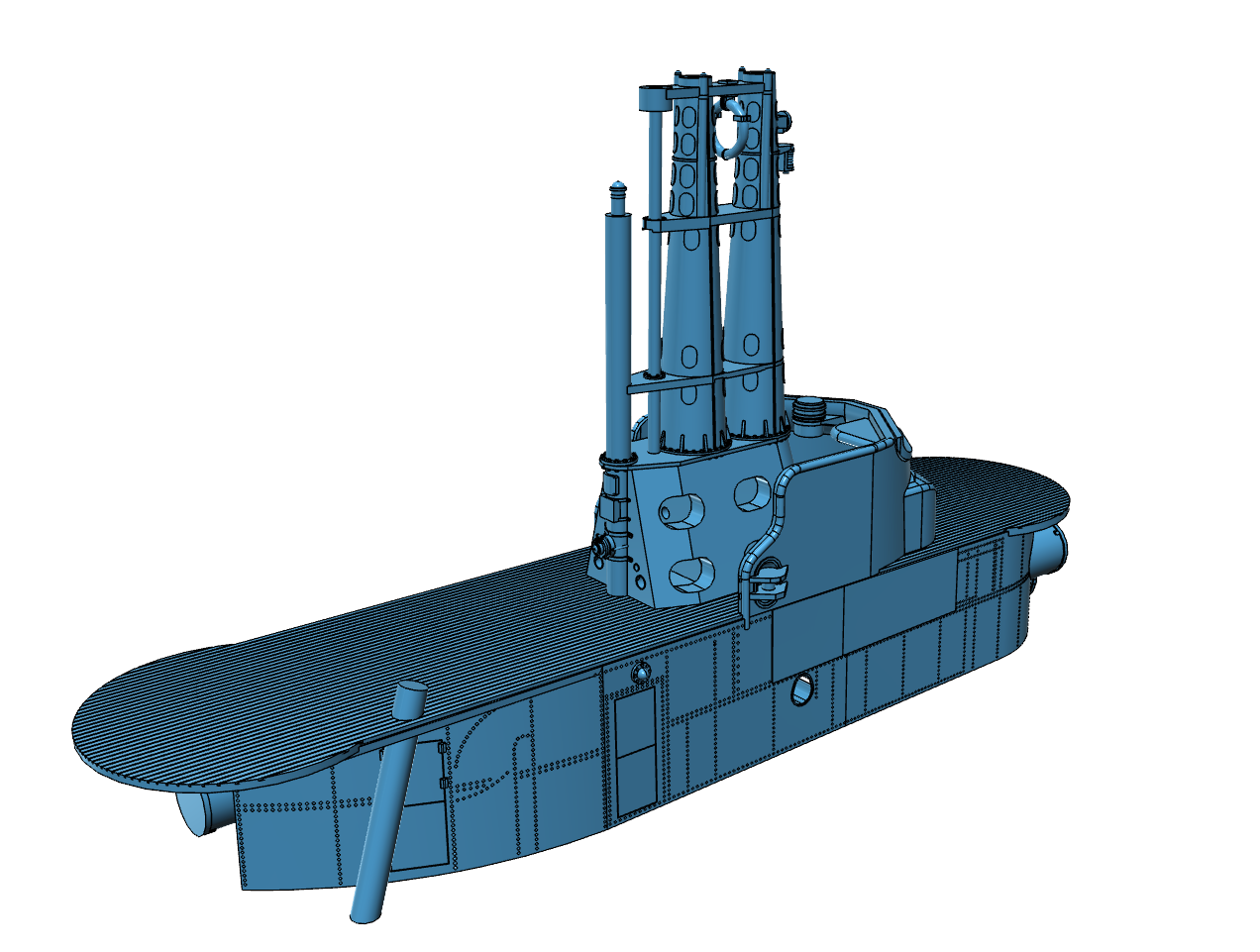 1/350 USS Lionfish SS-298 Fairwater, 1945 | Model Monkey