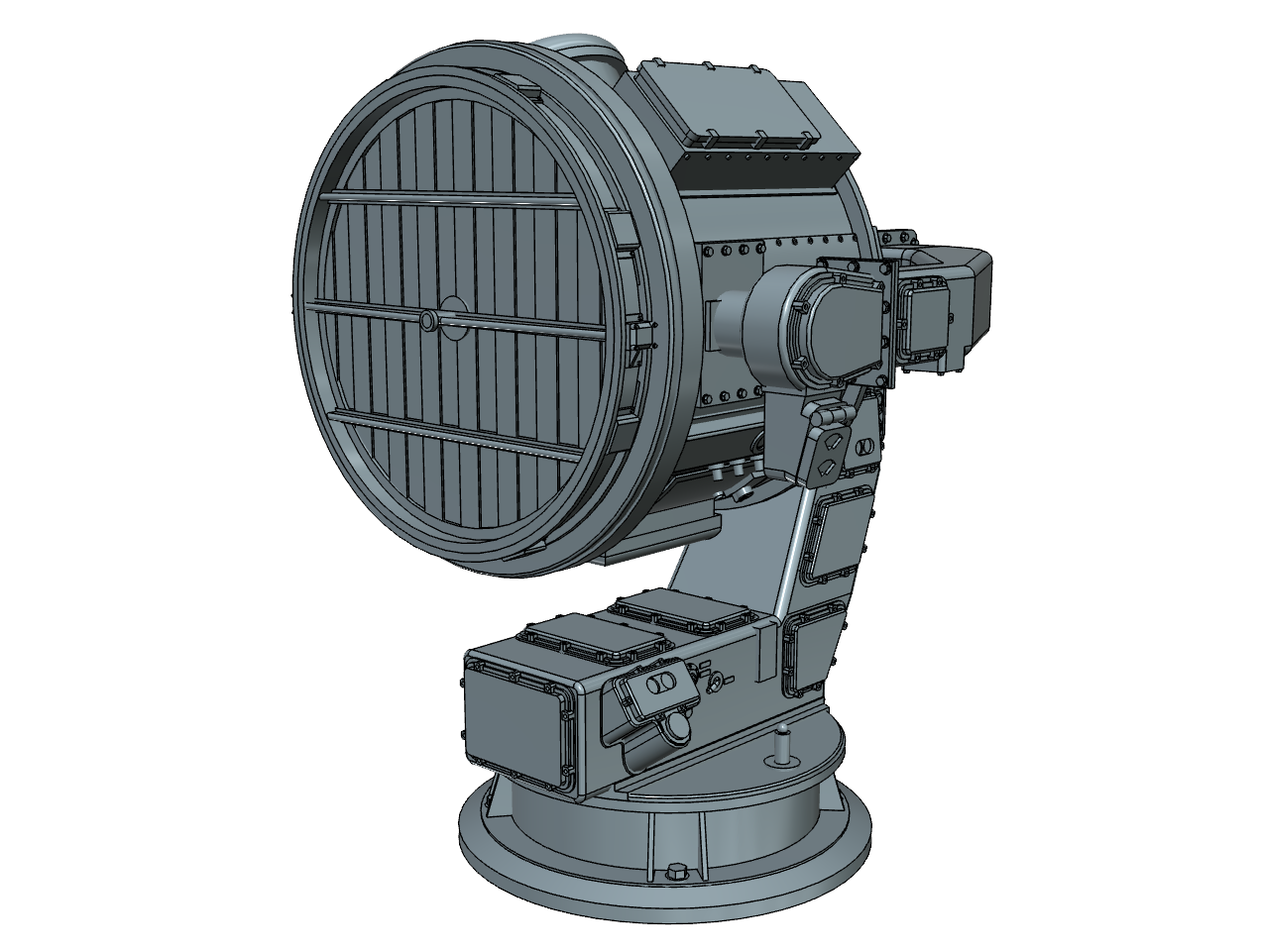 1/100 Kriegsmarine 160 cm Searchlight | Model Monkey