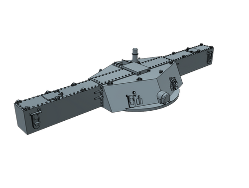 1/128 Mk.38 Main Battery Fire Control Director, original 6-sided shield ...