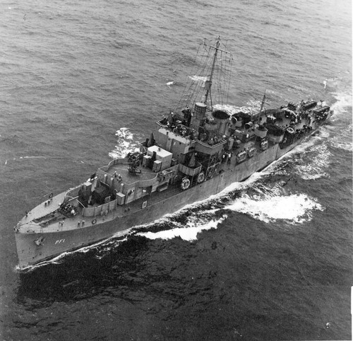 Asheville-class (River-class) patrol frigate USS Asheville PF-1 ...