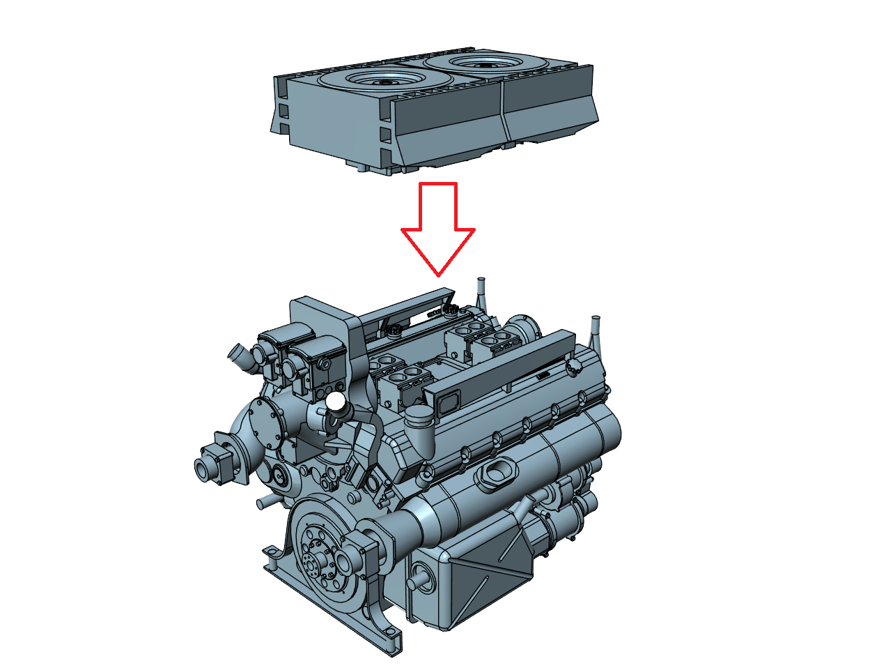1/35 Maybach HL230 P30 Motor for Tiger and Panther Tanks | Model Monkey