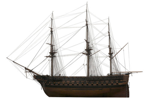 French 90-gun ship-of-the-line Le Suffren, 1829 | Model Monkey