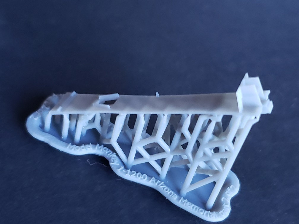 1/1200 USS Arizona Memorial | Model Monkey