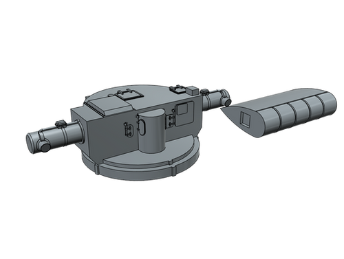1/100 Mk.34 Fire Control Director with Mk.13 Radar Antenna, Cold War ...