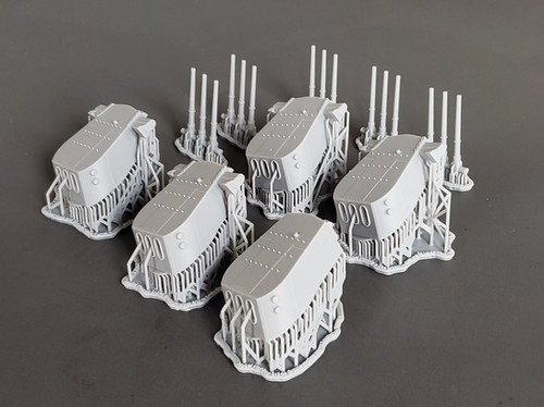 1/144 Brooklyn-class and St. Louis-class 6"/47 cal. Turrets | Model Monkey