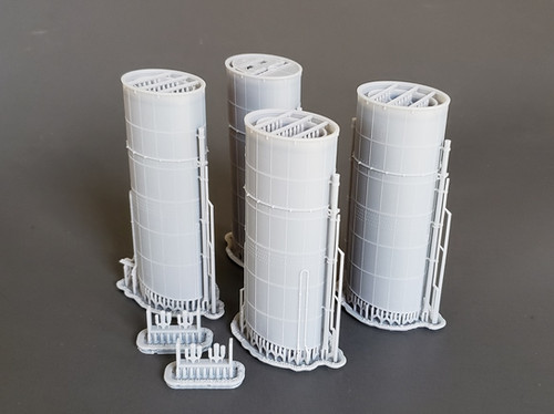 1/200 Titanic Funnels, with exterior pipes and triple whistles | Model ...