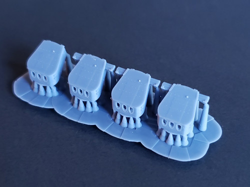 1/700 Cleveland class 6"/47 cal. Turrets, for early "Round Bridge ...