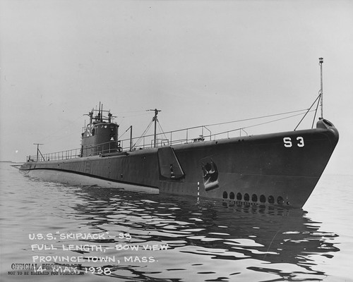 Salmon-class submarine USS Skipjack SS-184 (ex-S-3), hull sections ...