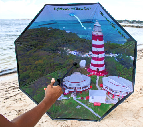 Lighthouse at Elbow Cay, Abaco - Sun Umbrella | Bahama Sun Guard