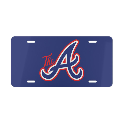Atlanta Braves City Connect "The A" Team License Plate | Game Day Gear