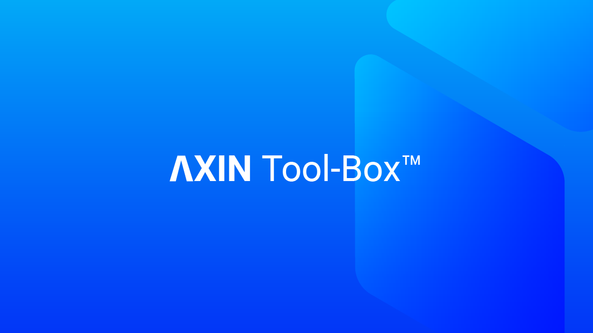 Axin Tool-Box™ - your accelerator powered by Axon Active