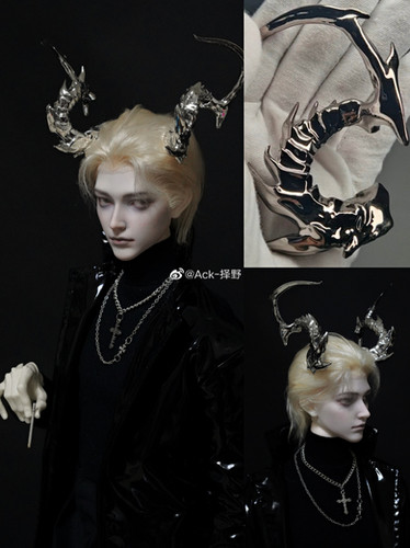 「Ack」BJD Electrogalvanization Plating Horns | Dollection