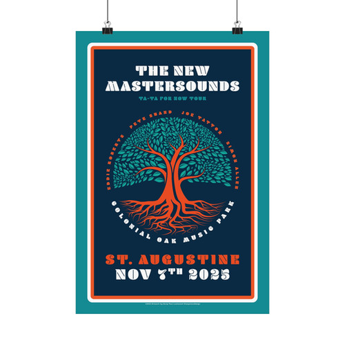 NMS St. Augustine FL (Col. Oak Music Park 11/7) 2025 TTFN Tour Poster ...