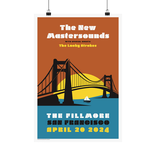 NMS San Francisco CA (Fillmore 4/20) 2024 25th Anniversary Tour Poster ...