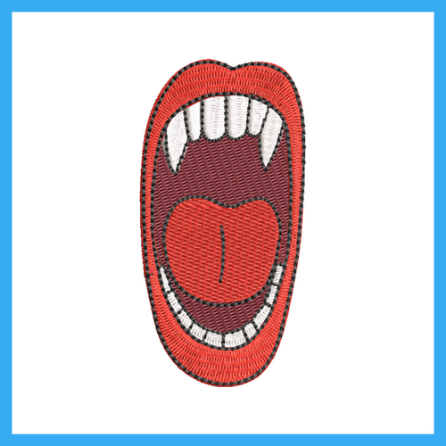 Vampire Fang Embroidery Design | Singing Horse Emb