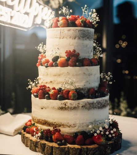 Large Summer Berries Wedding Cake | Sticky & Sweet Gen 2