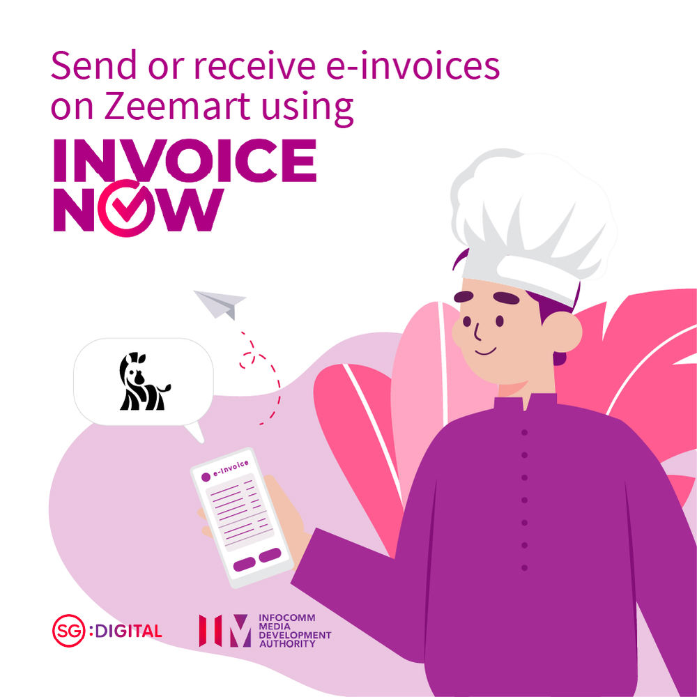 Send and receive e-invoices using InvoiceNow on Zeemart!
