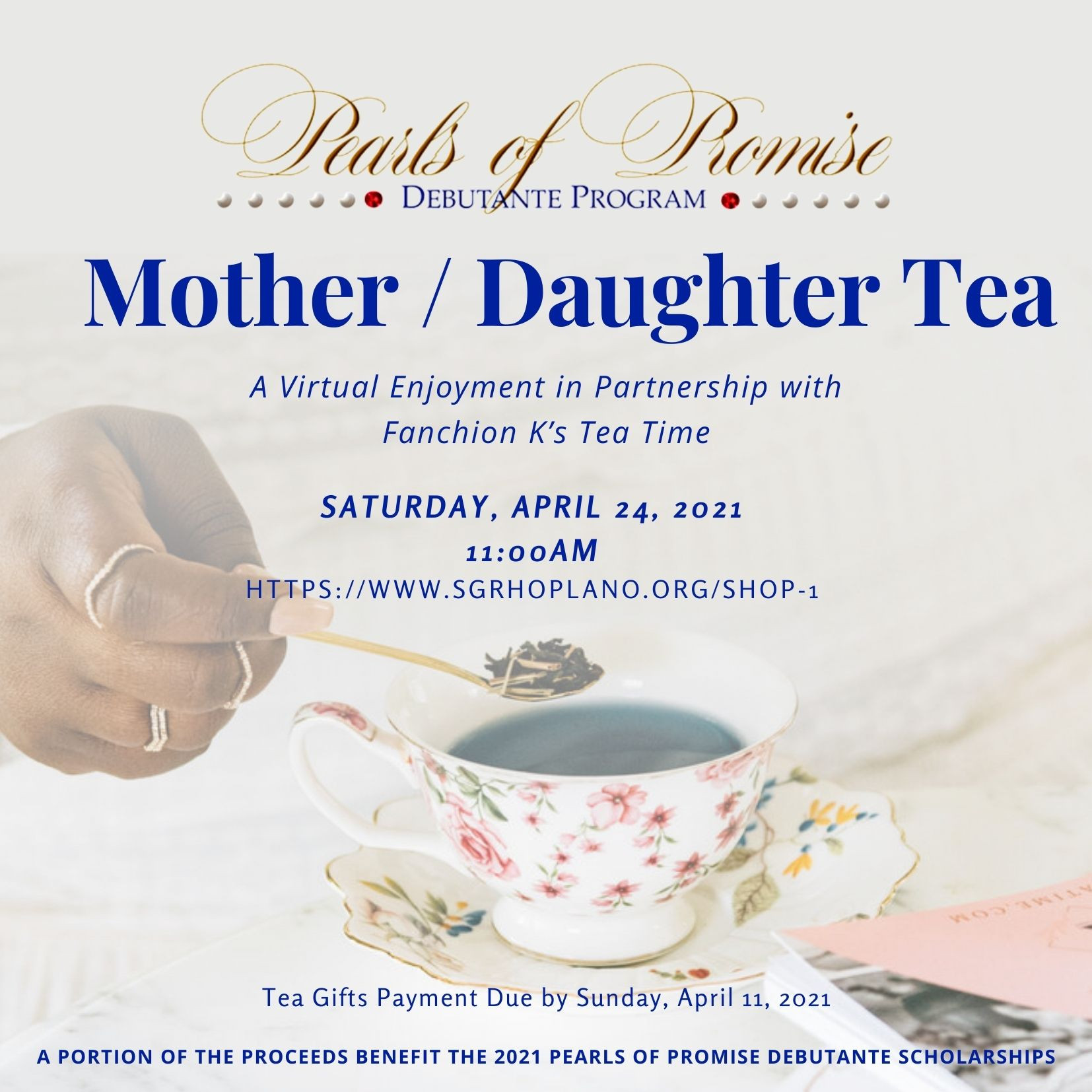 Mother/Daughter Tea - Virtual Pass and Tea/Snack | SGRho Plano