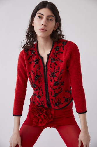 Moira Hand Embroidered Knit Cardigan | website