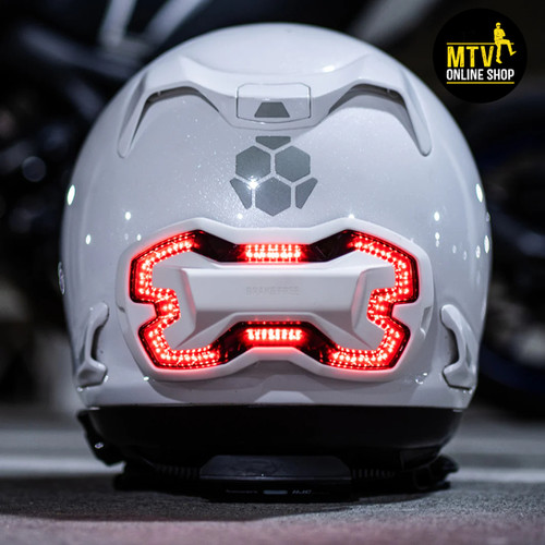 Brake Free SMART Helmet Light - WHITE | MartinTheVlogger