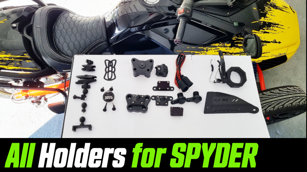 All possible HOLDERS for Can-Am SPYDER - MartinTheVlogger Can Am ...