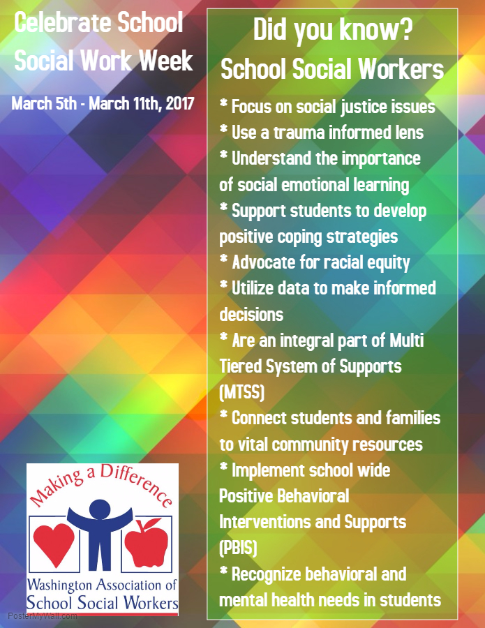 SSW Week Posters | School Social Work | School Social Work Association ...