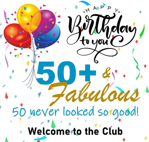Big 50! Lawn Sign & Gift Bag | FriendsofCenter50+