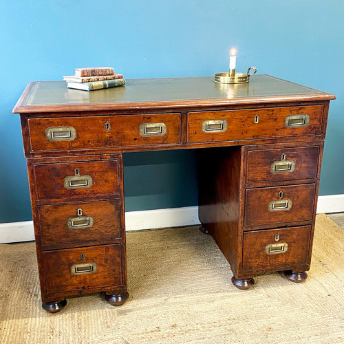 Teak campaign desk | Treasury Antiques