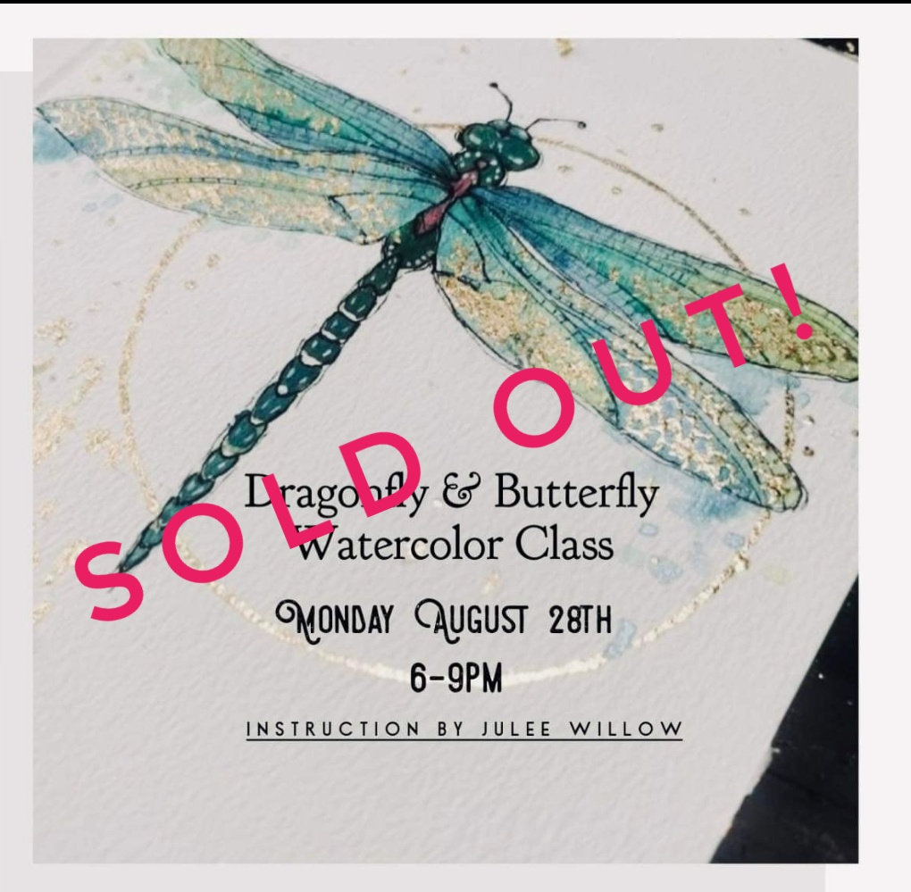 Dragonfly Watercolor Class | Redeemed Decor