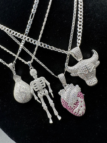 Dijes con Cadena Plata ley .925 | TheChainPlugMx.