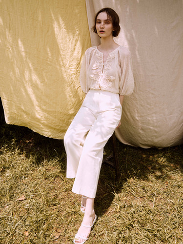 (Pre-order) Three-dimensional hand-embroidered straw jacket | SunYuHong ...