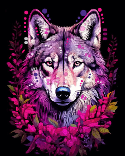 The Shrouded Wolf Mini Print (Ltd. Edition) | Dean Russo Art